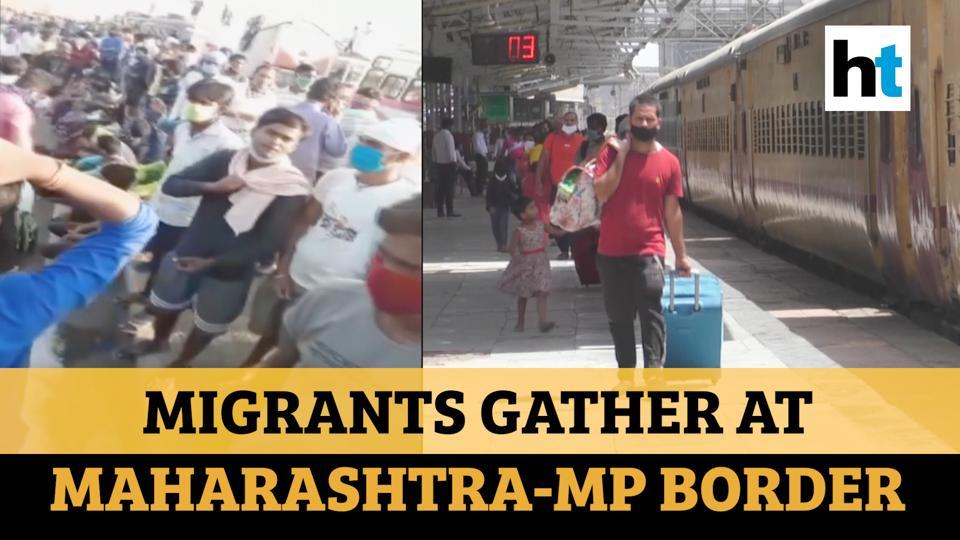 Watch: UP migrant workers protest at Maharashtra-MP border, sent by ...