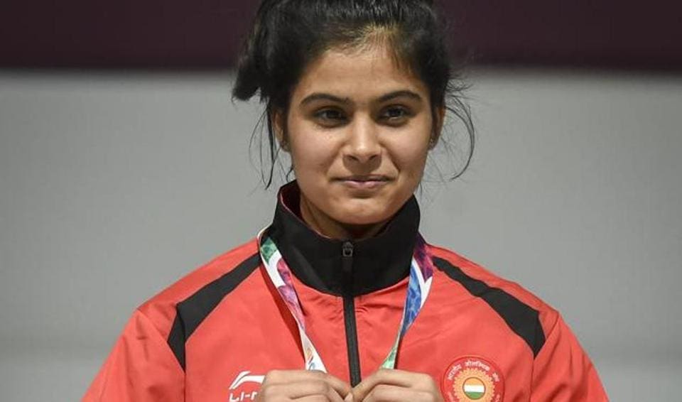 Manu Bhaker is training for Olympics at in-house shooting range created ...