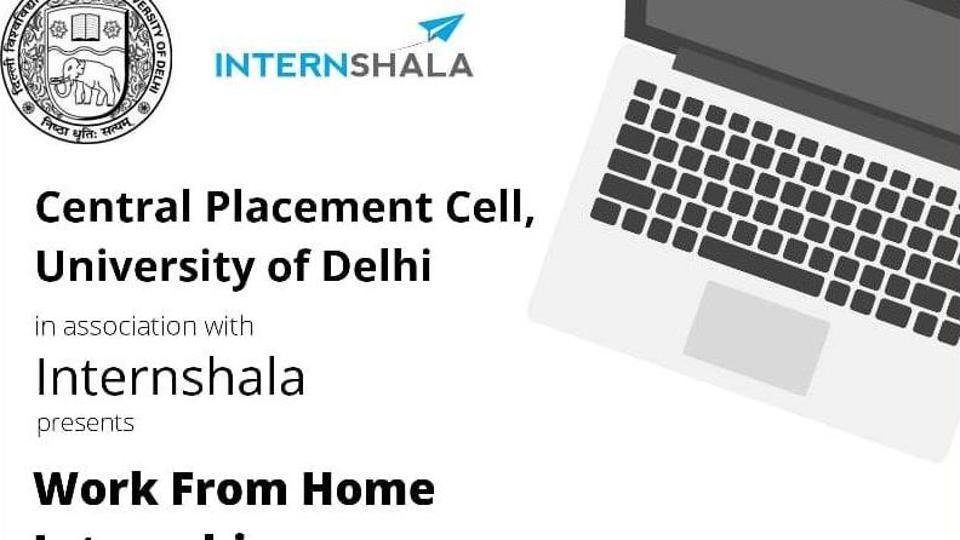 DU Placement Cell offers 6000 plus work from home internships, check details - Hindustan Times