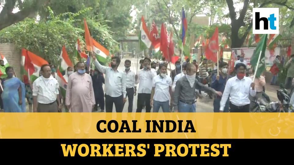 Coal India workers in Ranchi begin 3-day strike to protest against ...