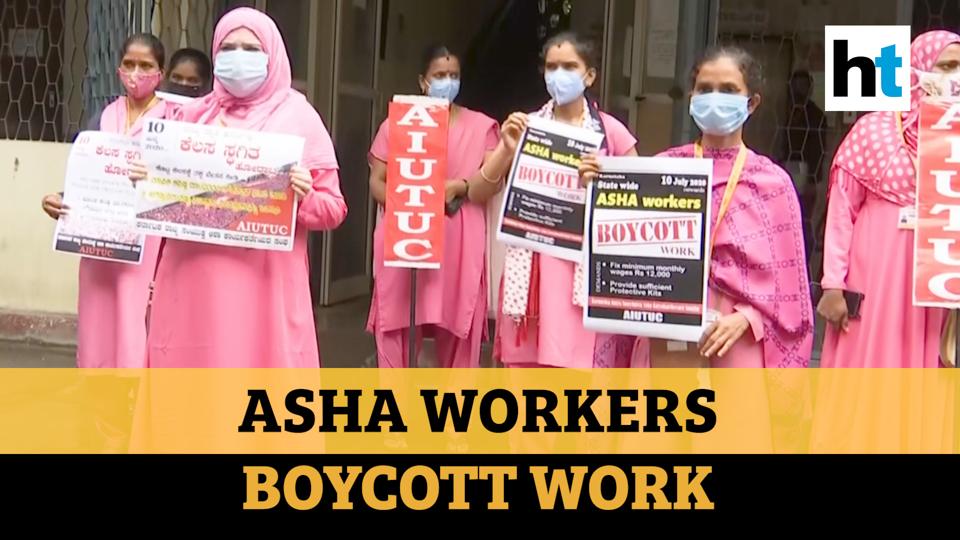 ASHA workers protest in Bengaluru over inadequate salary, lack of PPE ...