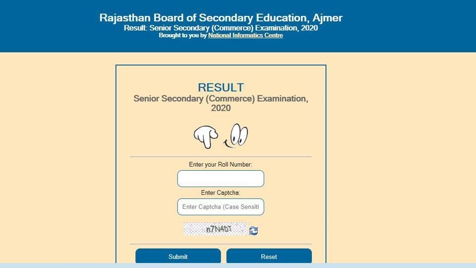 RBSE 12th Result 2020: Rajasthan BSER 12th commerce result declared ...