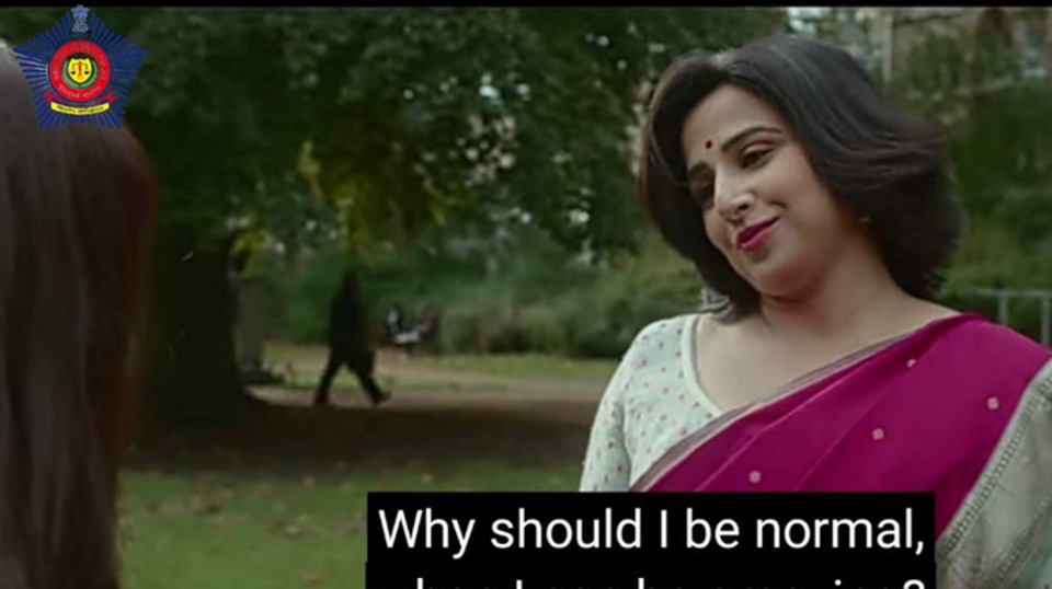 Mumbai Police, Nagpur Police share Vidya Balan’s dialogue from ...