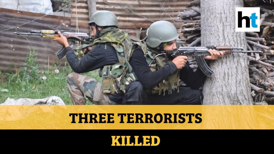 At least 3 terrorists gunned down in encounter in J&K’s Shopian | Hindustan Times