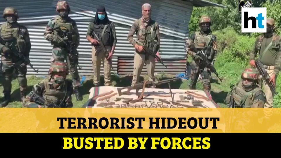 Watch: Terrorist hideout busted in Rajouri, huge cache of arms ...