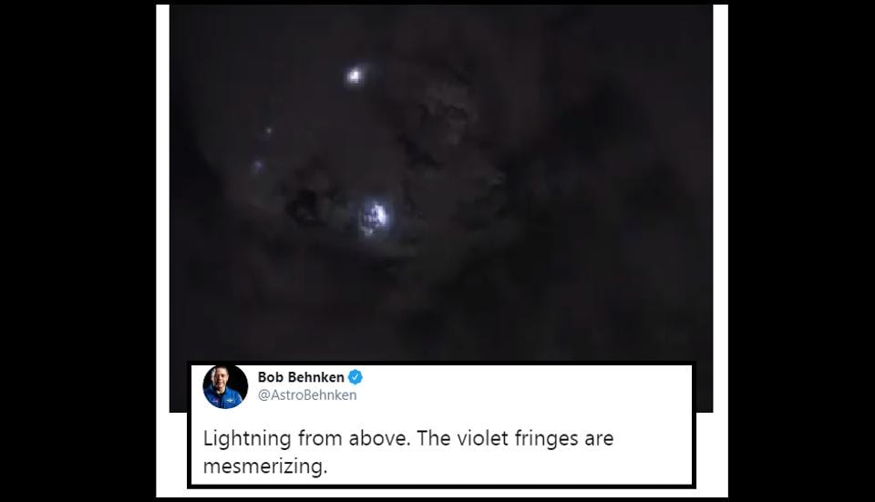 Astronaut shares clip of lightning seen from space, netizens are ...