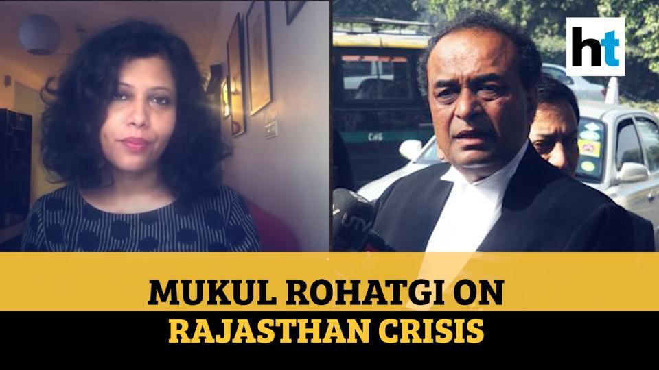 Rajasthan Crisis | Mukul Rohatgi on high court’s order on ...