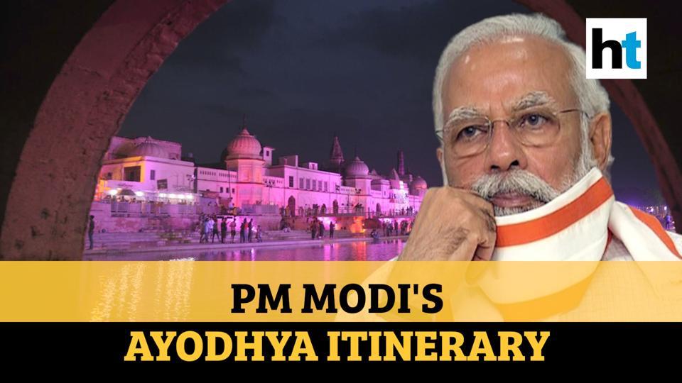 Ram Temple: PM Modi’s Ayodhya itinerary as temple town readies for 5th ...