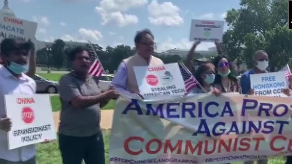 Indian-Americans protest China’s aggression against India, human rights ...
