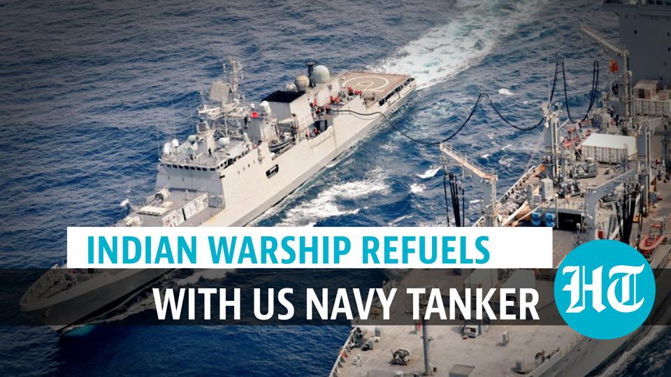 Watch: INS Talwar undertakes refueling with US Navy tanker in Arabian ...