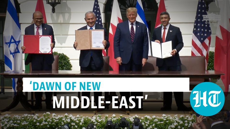 Israel, UAE & Bahrain sign historic deal, Trump says more want to join ...