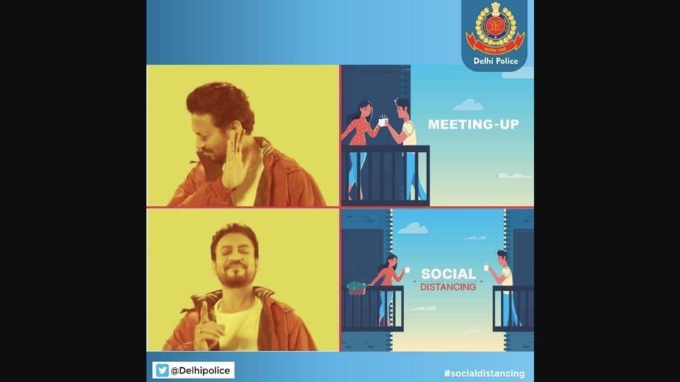 Delhi Police’s new meme is all about social distancing. Seen it yet ...
