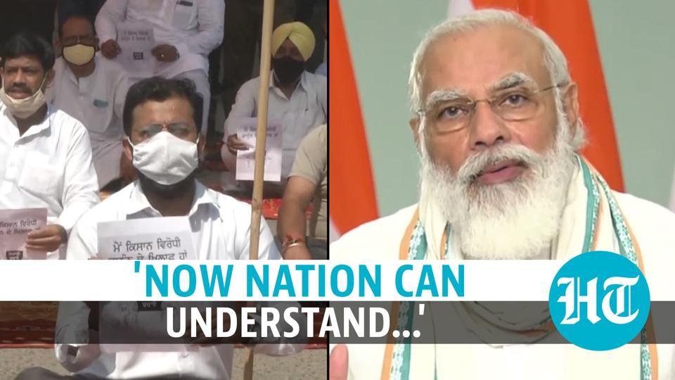 Watch what PM Modi said on anti-farm bill protest; Congress, Left join ...