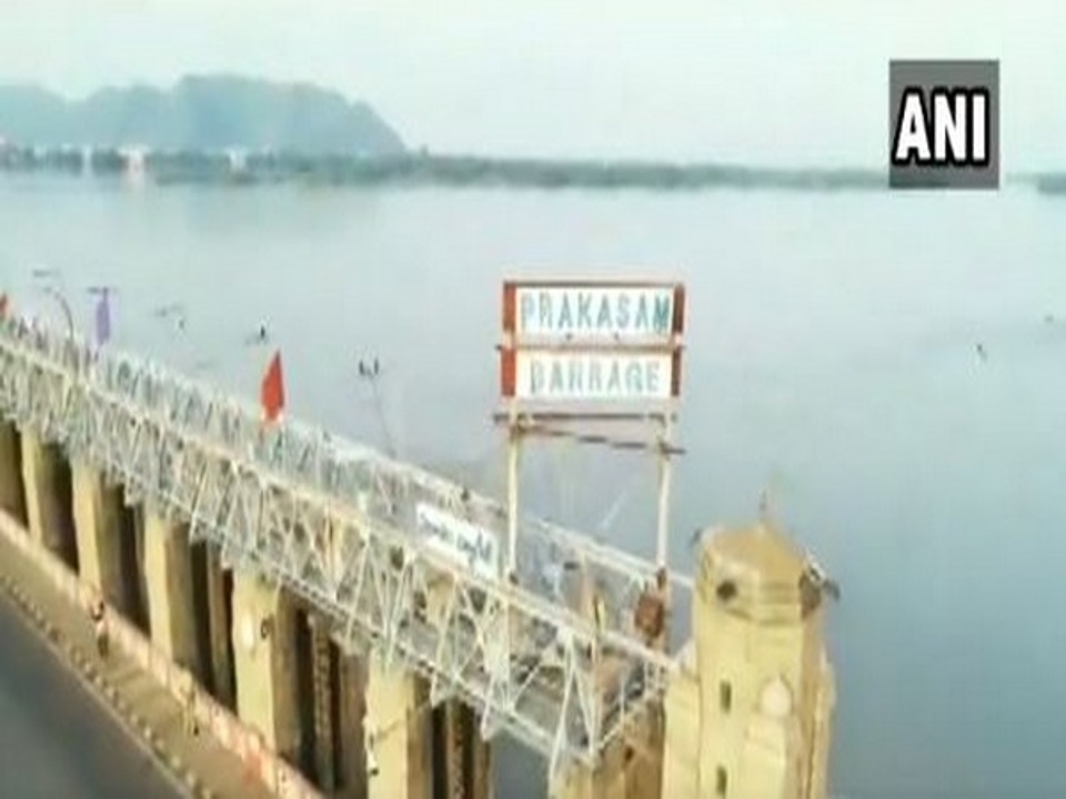 Andhra govt releases water into Krishna canals from Prakasam Barrage ...