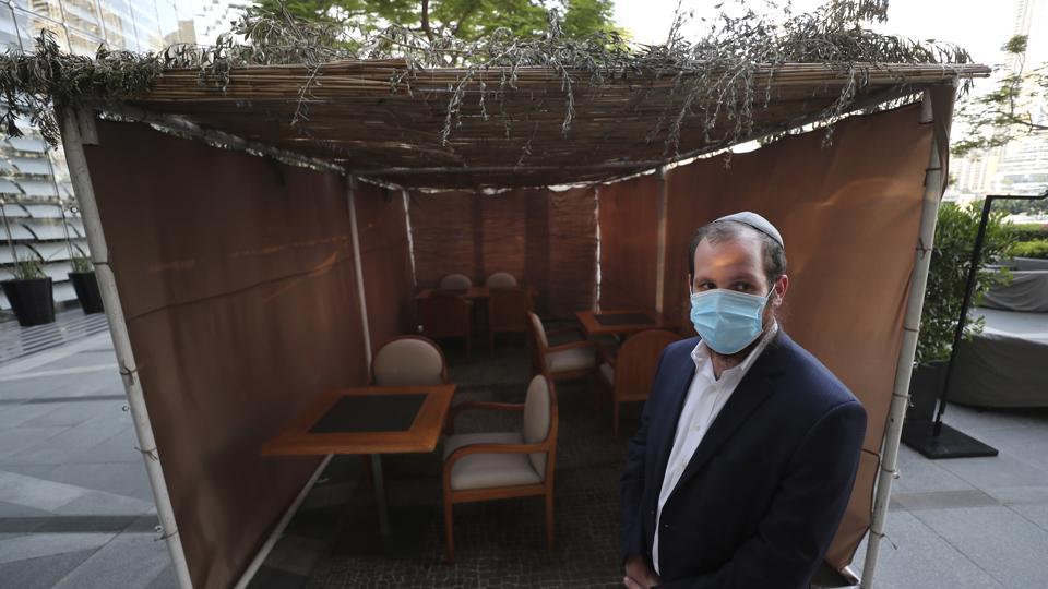 Jewish sukkah rises at base of world’s tallest tower Burj Khalifa in ...