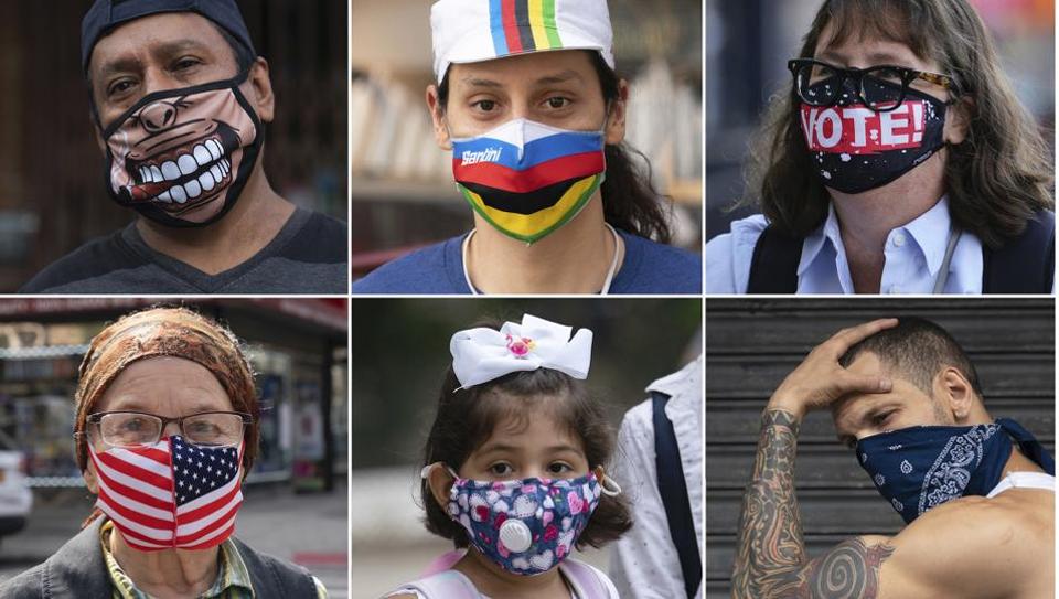 Faces meet fashion in New Yorkers’ mask choices amid coronavirus ...