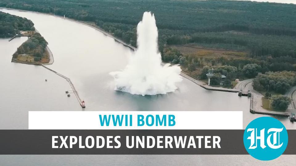 Watch: World War II bomb explodes underwater in Poland, no injuries ...