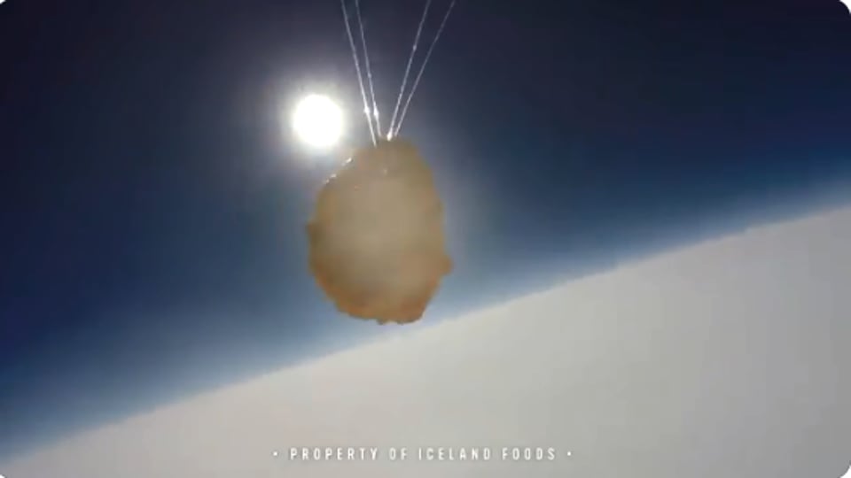 Chicken nugget launched into space to celebrate supermarket chain’s ...