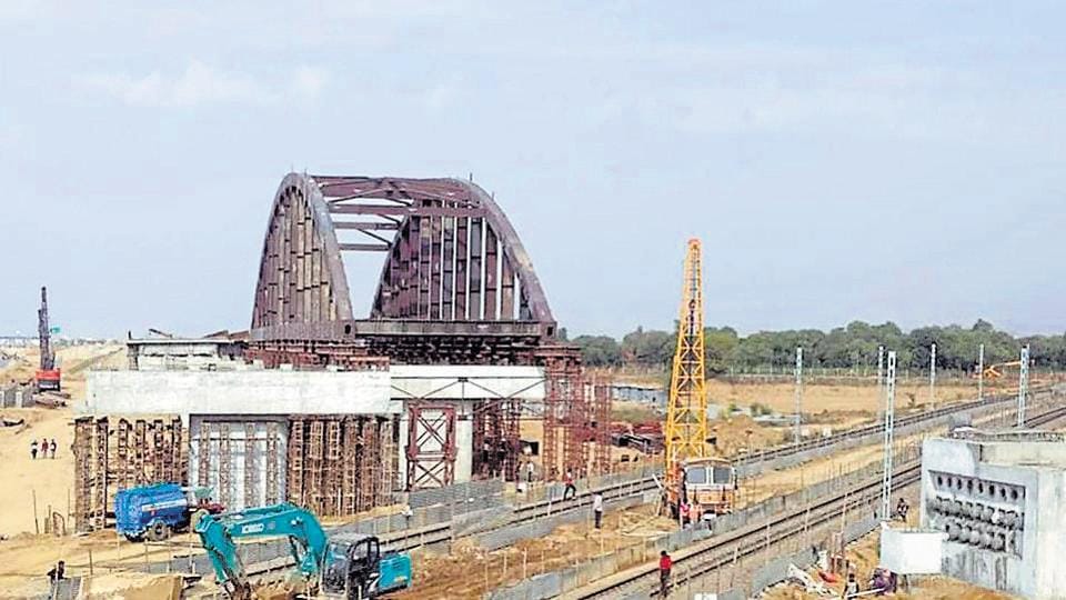 Andhra Pradesh railway line doubling work completed in one go ...