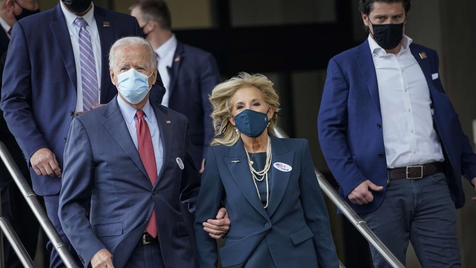 Joe Biden votes, attacks President Donald Trump over Covid-19 response ...