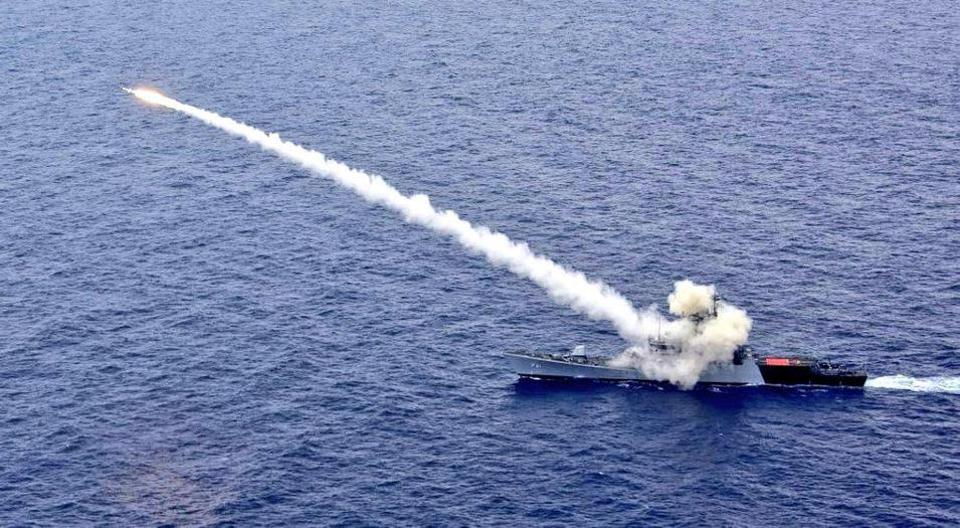 Indian Navy successfully test fires missile as part of military drill ...