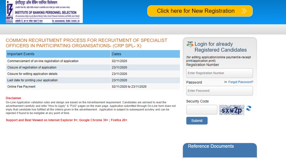 IBPS SO Recruitment 2020: Registration to fill 647 vacancies begins at ...