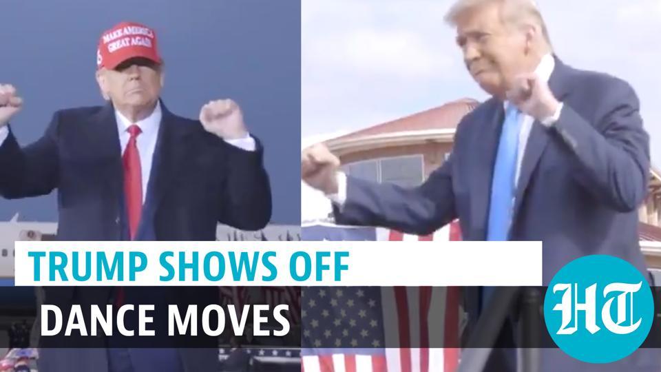 Watch: Donald Trump dances, asking people to vote in US elections ...