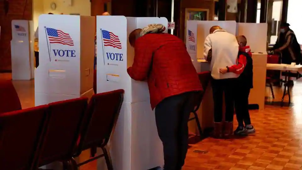 US election day unfolds smoothly, so far defying fears of disruption ...