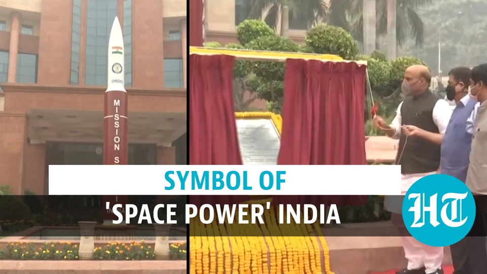 India’s anti-satellite missile system statue unveiled by Rajnath Singh ...