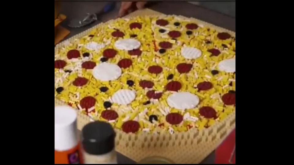 This lego stop motion clip of making a pizza may make your mouth water ...