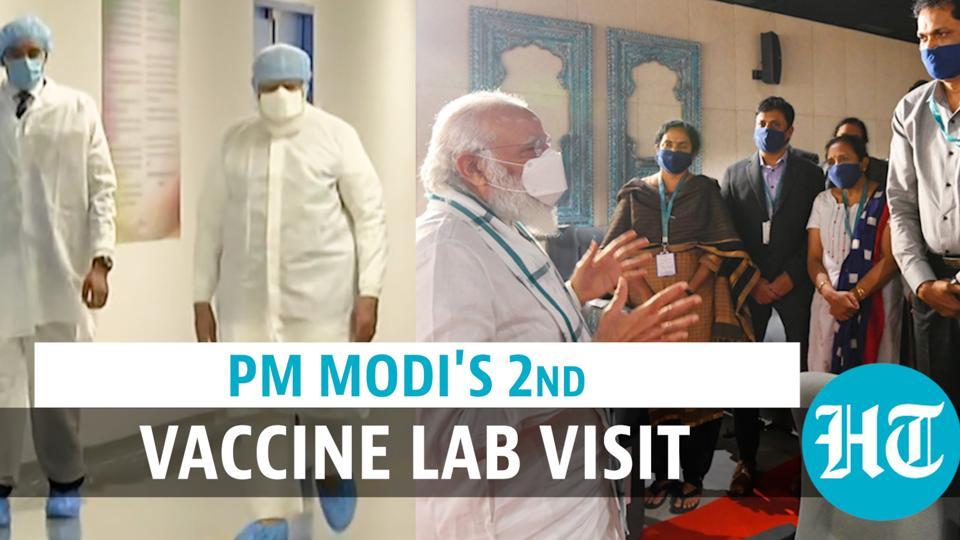 Watch: PM Modi’s 2nd Covid vaccine lab visit to Bharat Biotech in ...