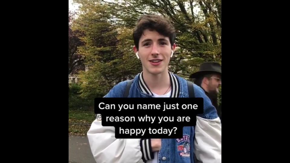 Replies to ‘Why you are happy today’ in these videos are simply ...