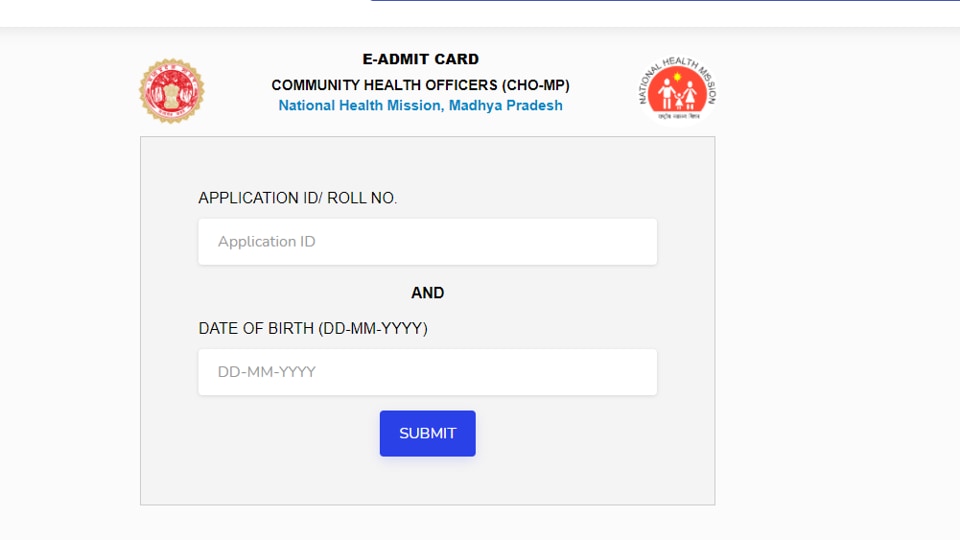 NHM MP Community Health Officer Admit Card 2020 released, here’s direct ...
