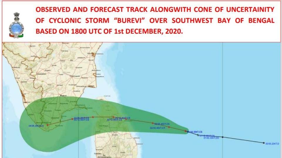 Cyclone Burevi to cross Sri Lanka coast tonight, TN coast on Friday ...