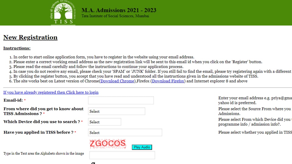 TISSNET 2021 registration for MA programme begins at tiss.edu, here’s ...
