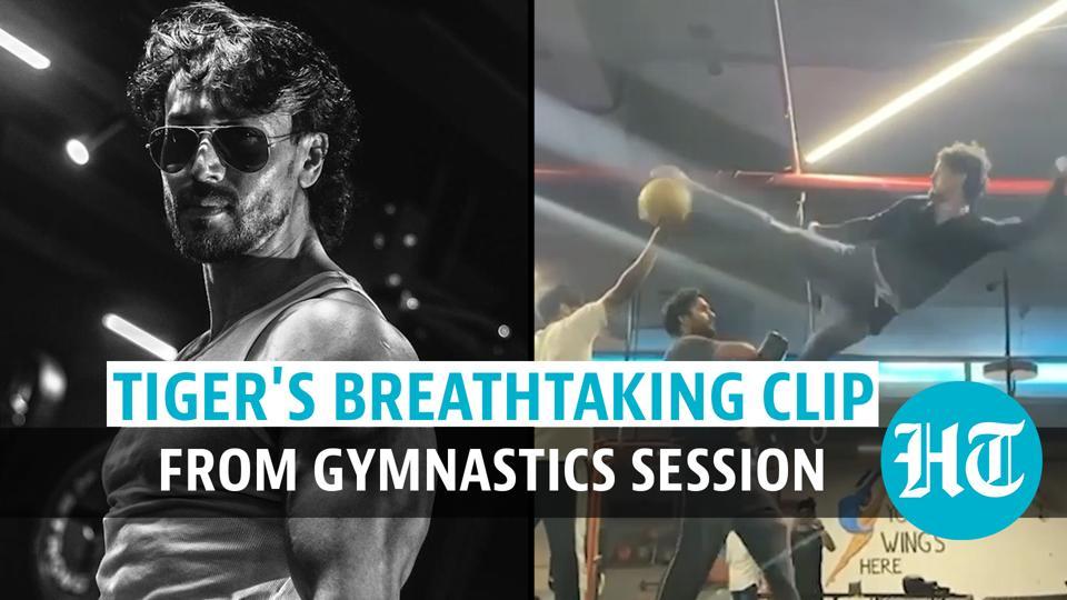 Tiger Shroff posts breathtaking clip, literally hits roof with 10-ft ...