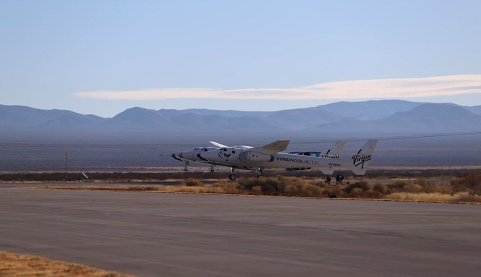 Virgin Galactic conducts first manned spaceline test. Here is ...