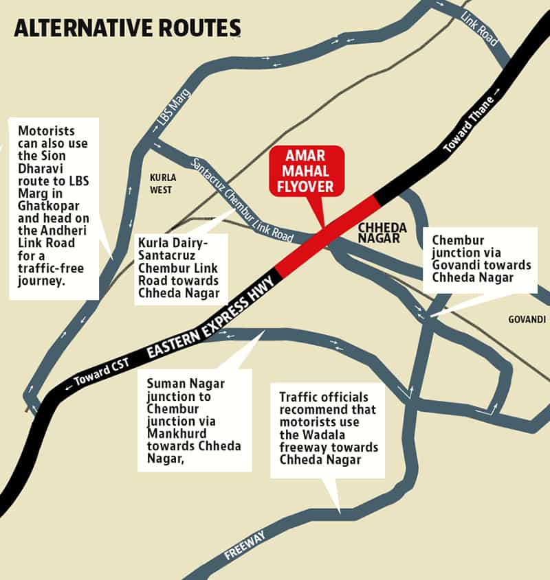 Brace for traffic snarls in Mumbai, Amar Mahal flyover repairs to take ...