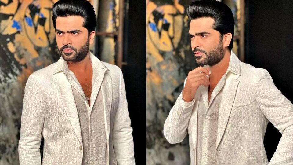 வெள்ளை நிற கோட் சூட் - சிம்புவின் தூள் கிளப்பும் போட்டோஸ்-actor simbu ...