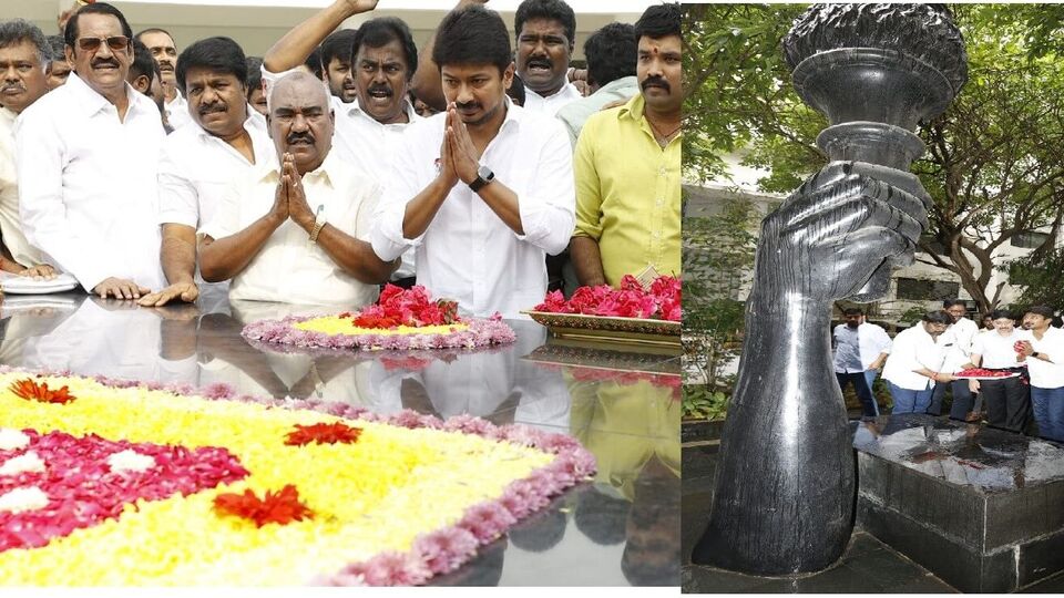 HBD Udayanidhi Stalin: அண்ணா, கலைஞர், பெரியார் நினைவிடங்களில் உதயநிதி ...