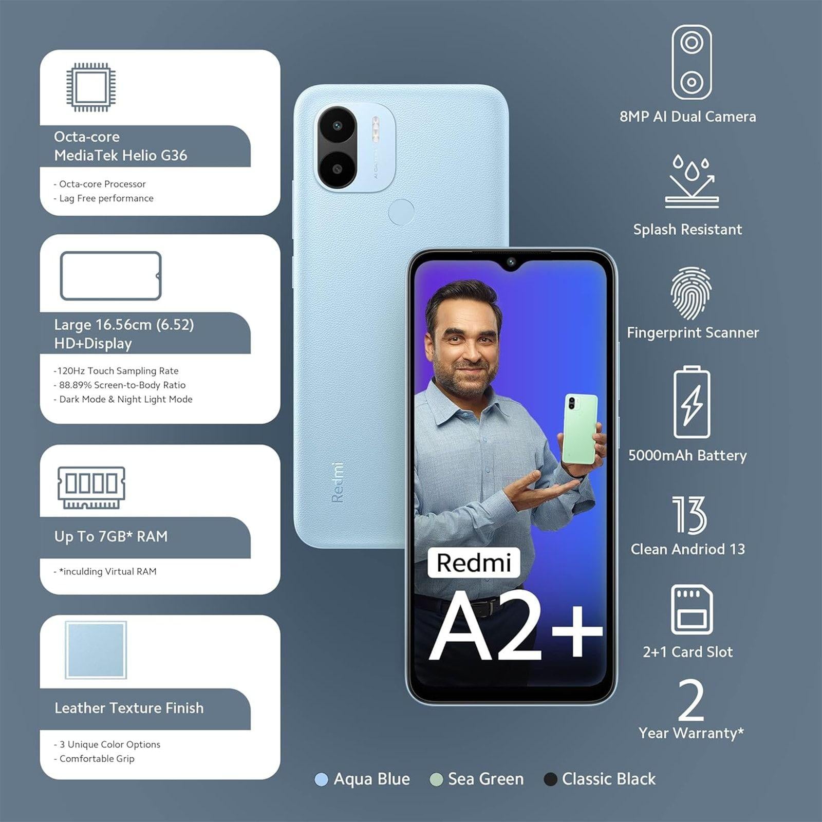 Xiaomi Redmi A2 Plus - Price in India (October 2025), Full Specs, Comparison (HT Tech)