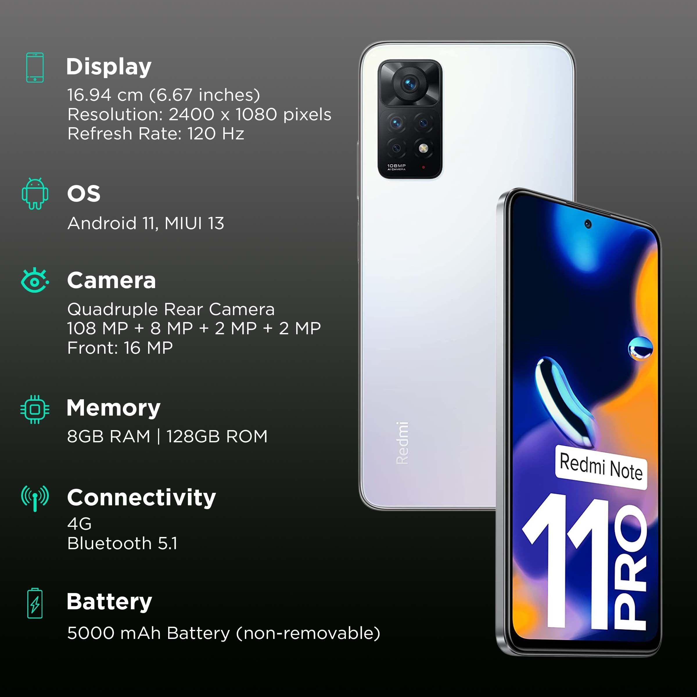 Xiaomi Redmi Note 11 Pro 8GB RAM - Price in India (October 2025), Full ...