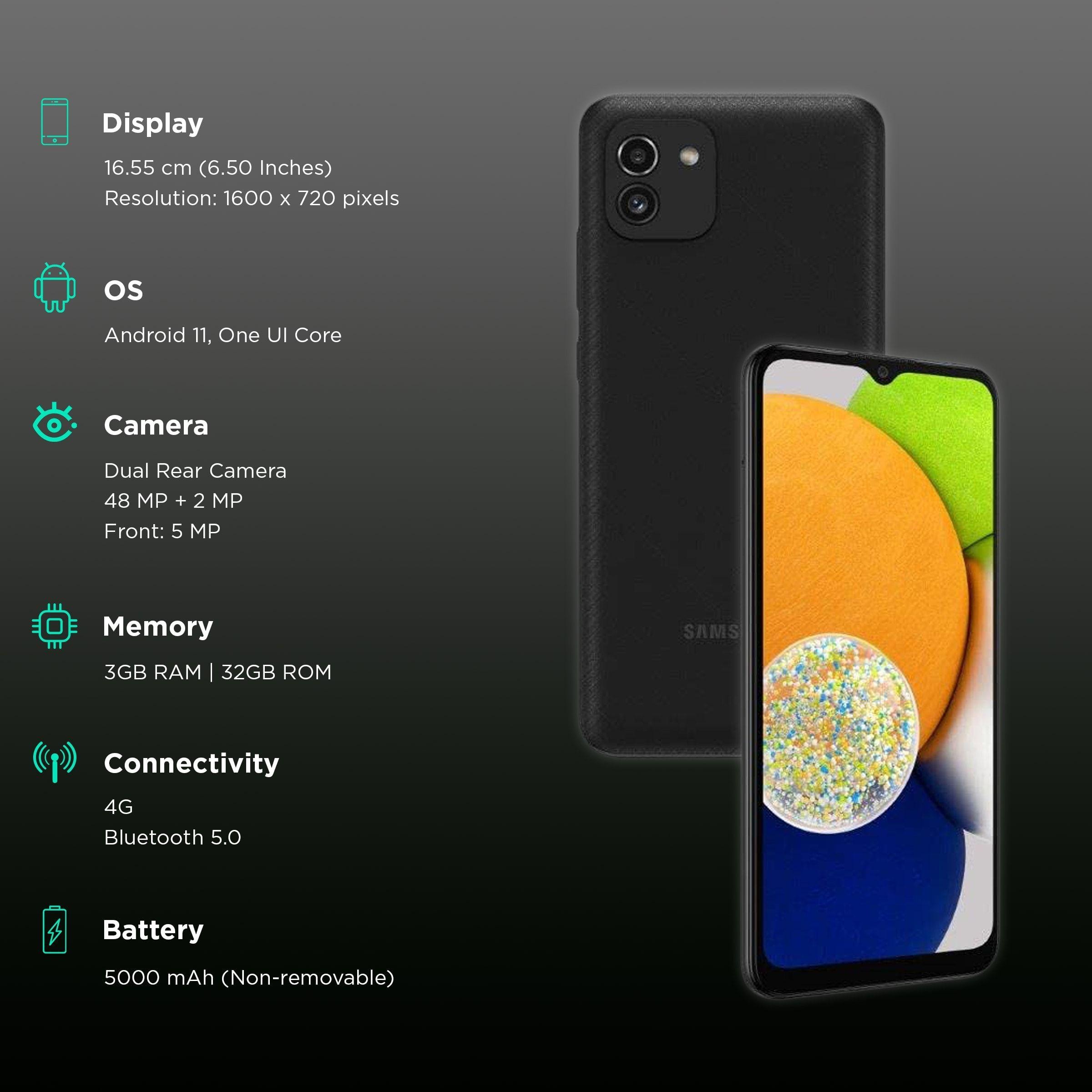 Samsung Galaxy A03 64GB - Price in India (November 2025), Full Specs ...