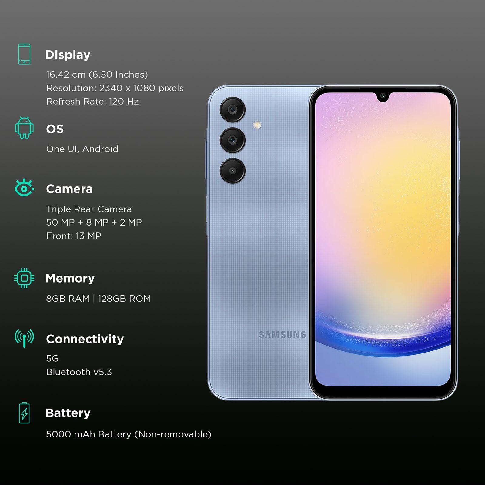 Samsung Galaxy A25 5G - Price in India (September 2025), Full Specs ...