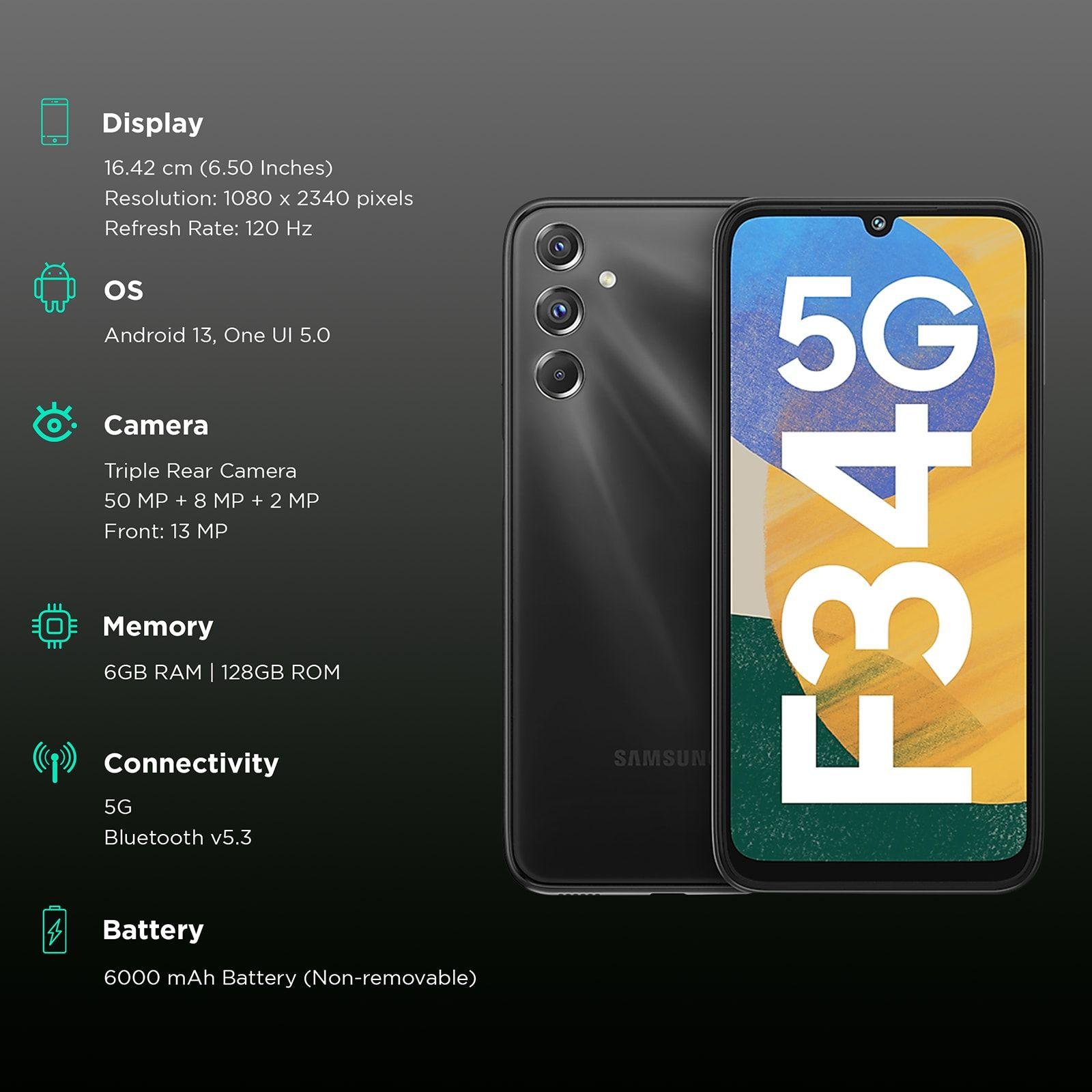 Samsung Galaxy F34 - Price in India (October 2025), Full Specs ...