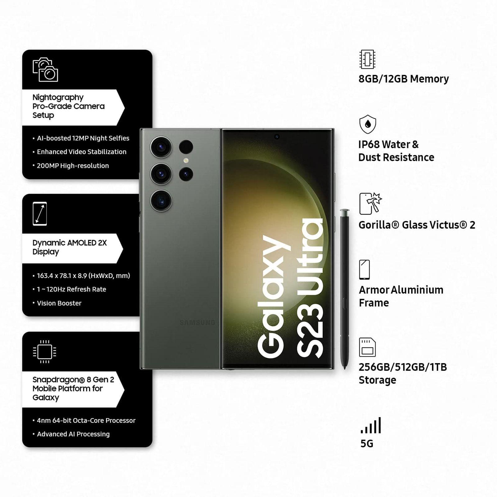 Samsung Galaxy S23 Ultra 5G - Price in India (November 2025), Full ...