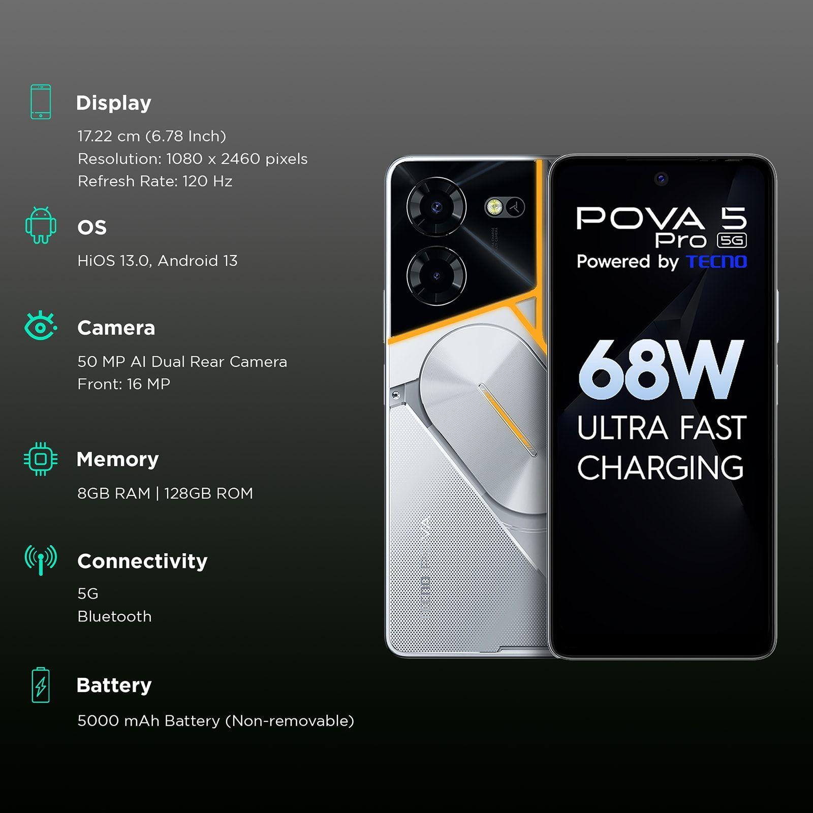 Tecno Pova 5 Pro - Price in India (October 2024), Full Specs, Comparison