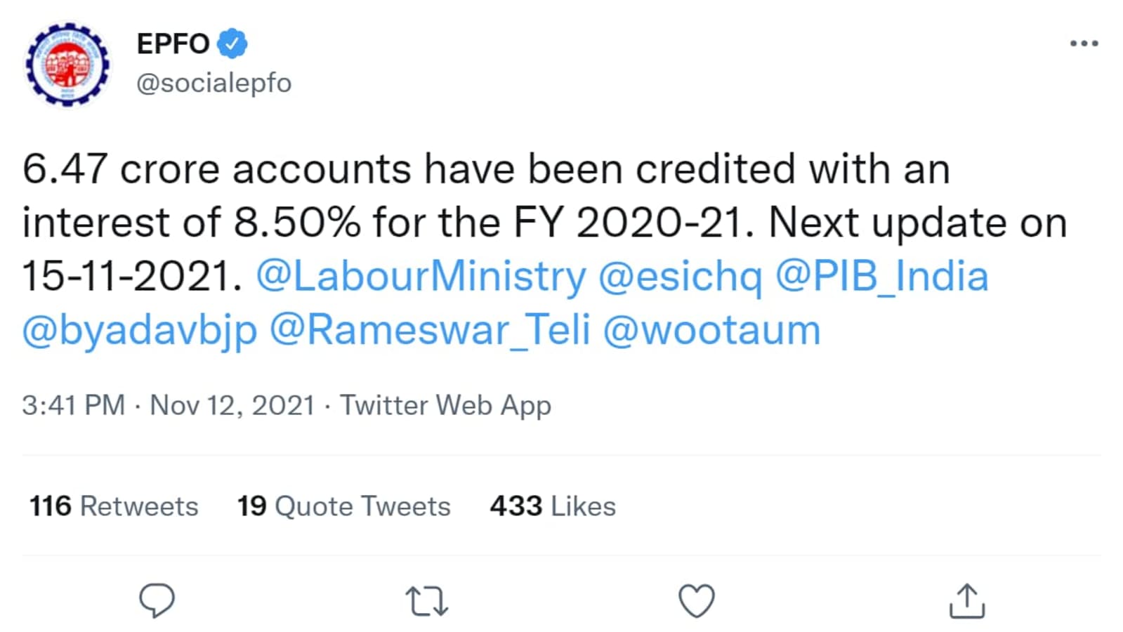 Check PF balance online as EPFO just credited money in your provident ...