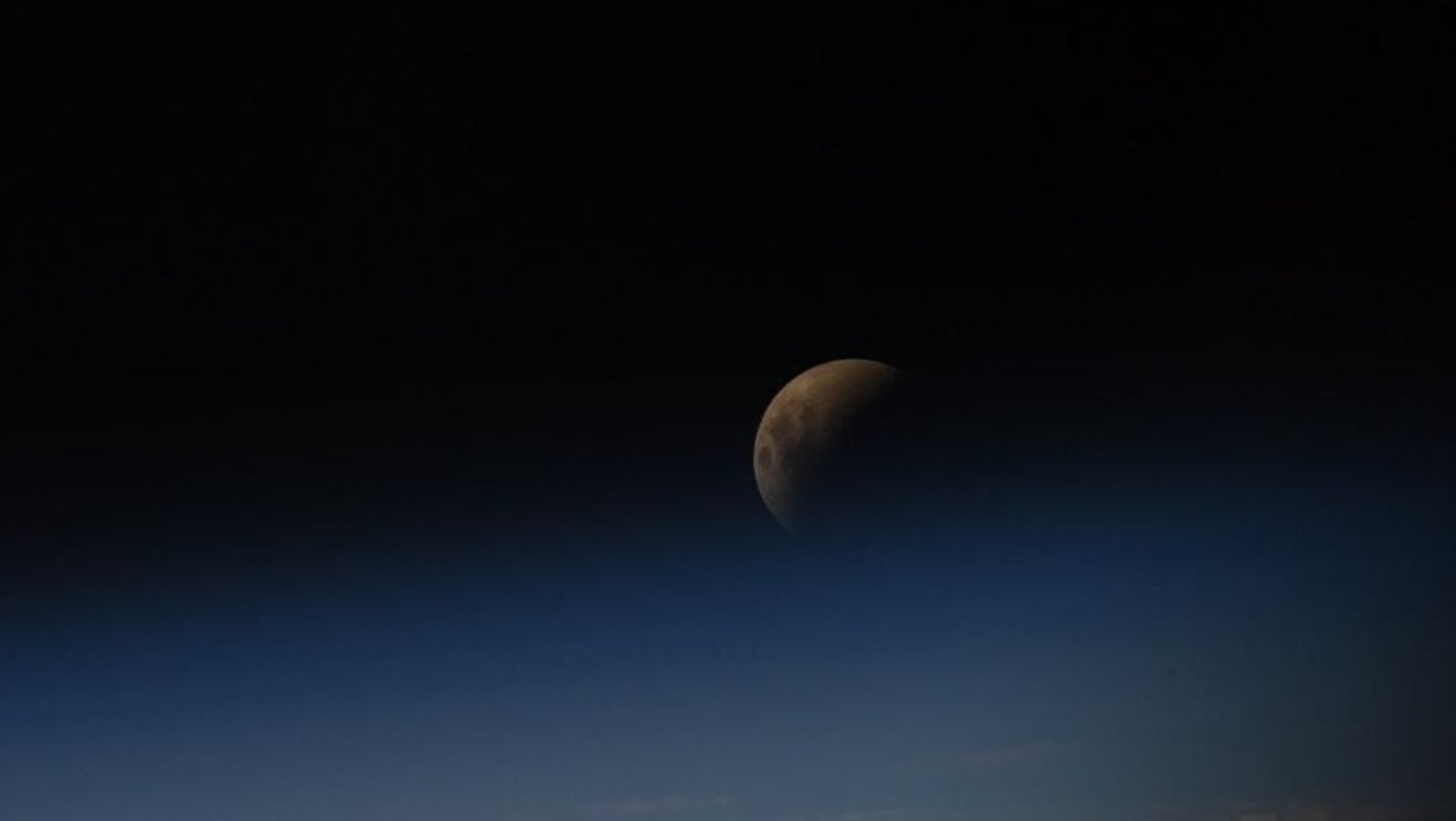 Space Station Lunar Eclipse