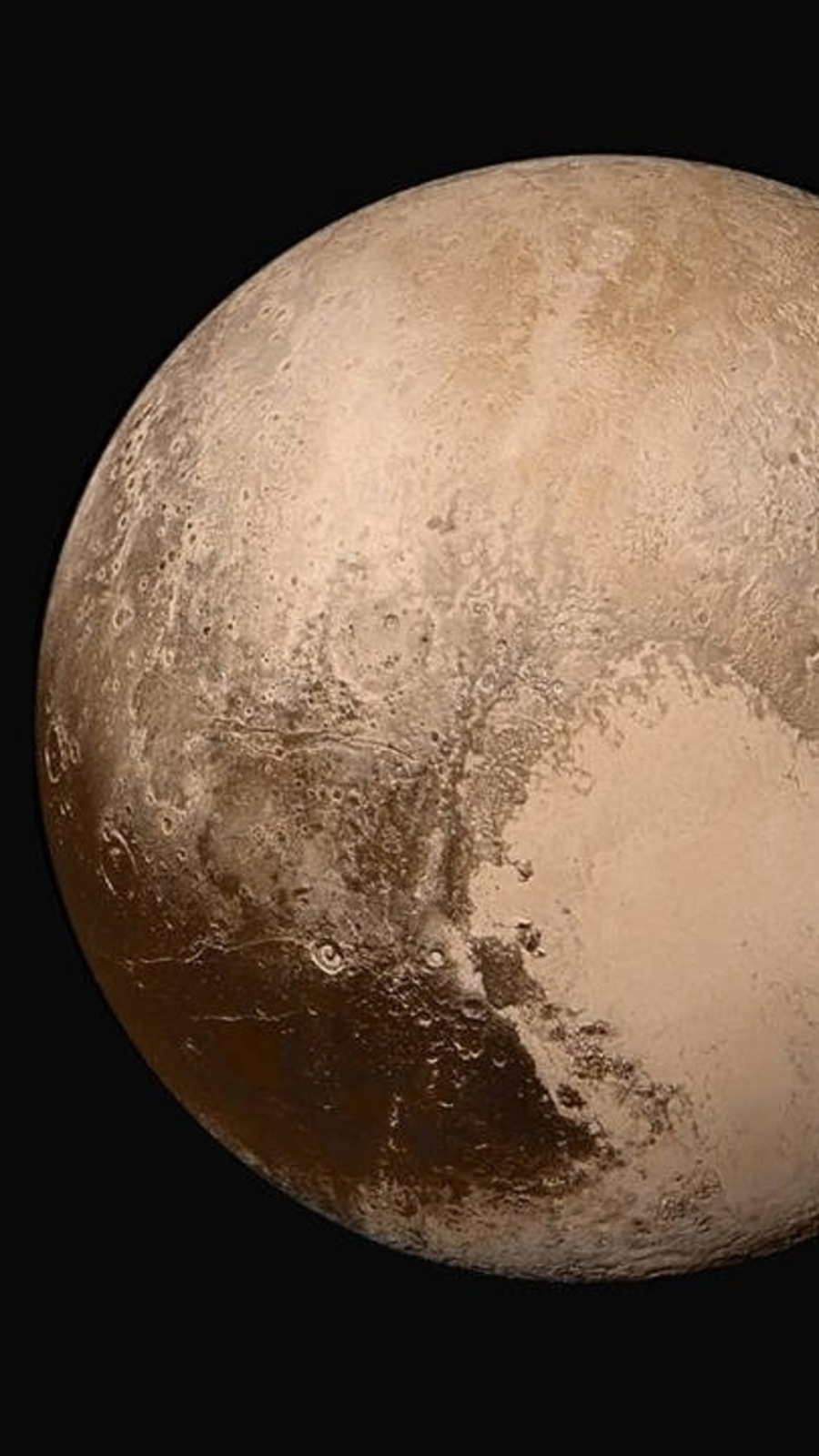 Global Mosaic Of Pluto In True Color Nasa